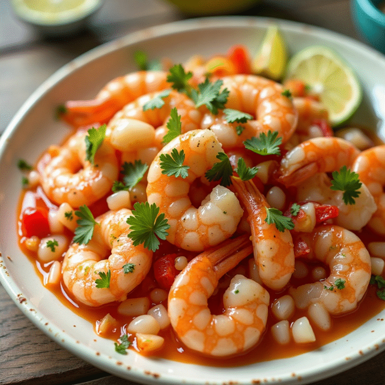 Receta de Ceviche de Camarón al estilo Tulum, México – journeyrecetas.com