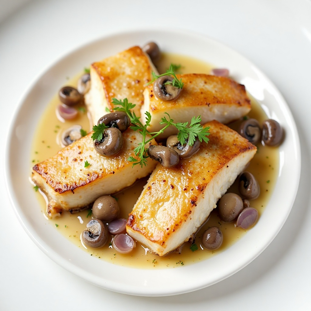 Receta de Filete de Pescado en Salsa de Champiñones al estilo La ...