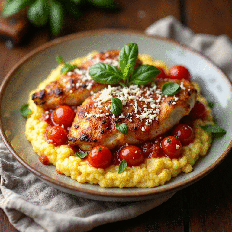 Receta de Pollo a la Parmigiana con Polenta, Italiana – journeyrecetas.com