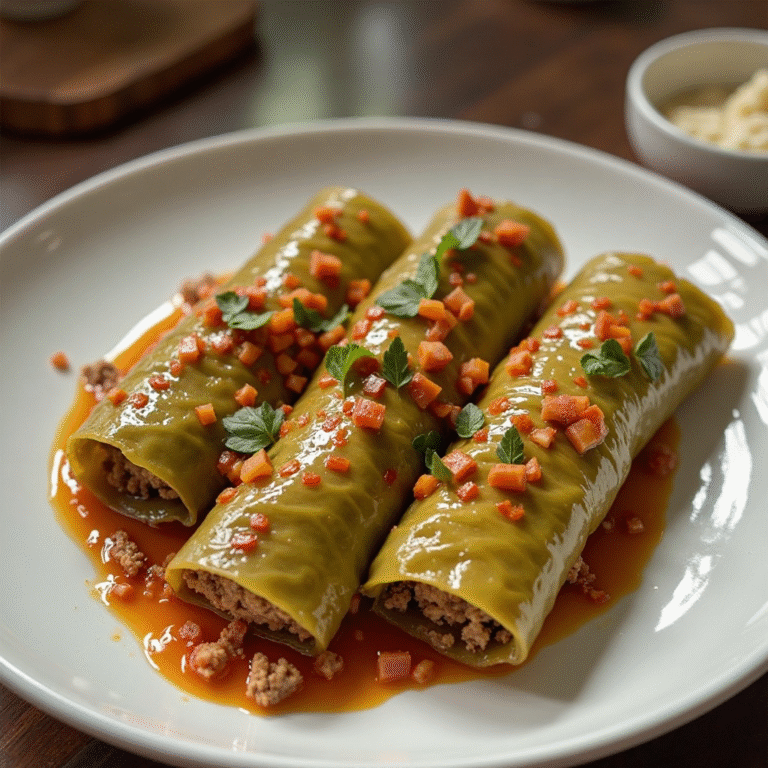 Receta de Sarma de Carne con Rakija de Prilep – journeyrecetas.com