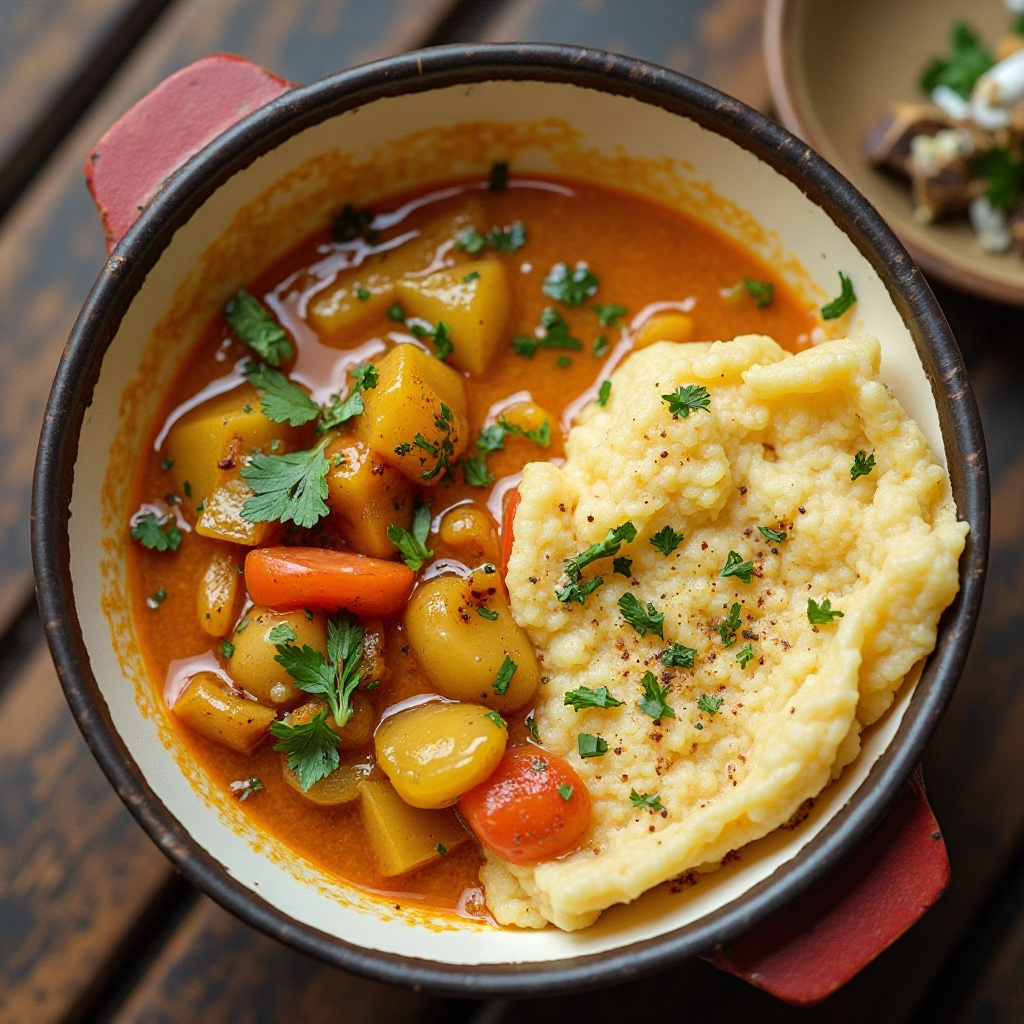 Receta de Fufu de Cassava con Sopa de Cerveza Local para Garoua ...