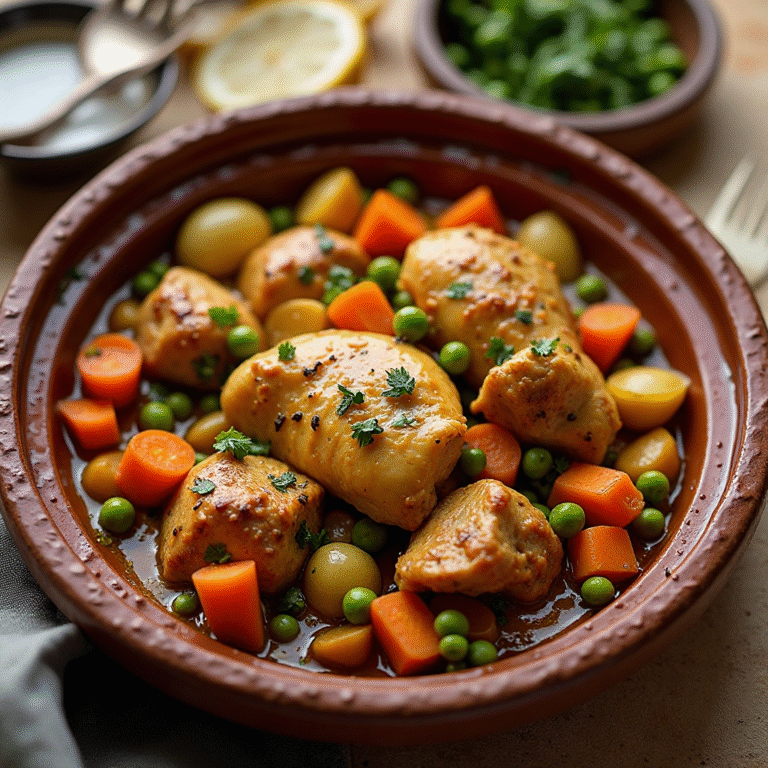 Receta de Tagine de Pollo con Pastilla para Agadir, Marruecos ...